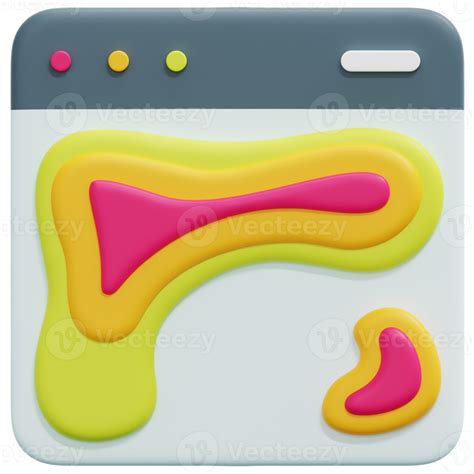 Heatmap 3d Render Icon Illustration 21615403 Png