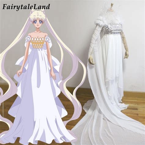 Sailor Moon Cosplay Costume Halloween Adult Princess Serenity Dress