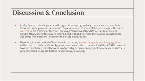 Using A Simple Acgan For Manchu Script Dataset Supplementation Speaker Deck