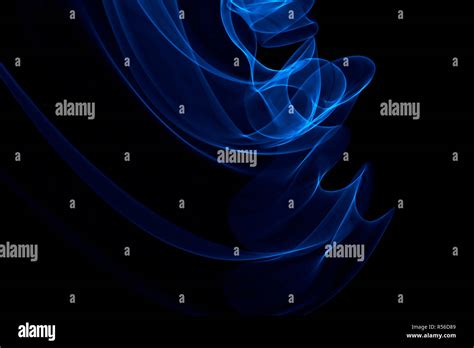 Glowing Abstract Curved Blue Lines Stock Photo Alamy