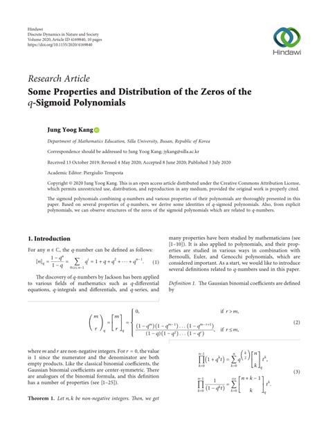 Pdf Some Properties And Distribution Of The Zeros Of The Sigmoid Polynomials