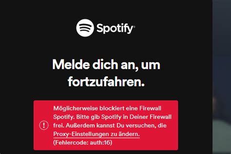 Solved Firewall Blocking Spotify Error Code Auth 16 The Spotify