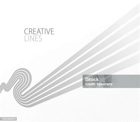 3d 원근 벡터 의 웨이브 라인은 밝은 회색과 흰색 흑백 색상의 부드러운 그라데이션 쉬운 편안한 움직임 점화에 대한 스톡 벡터 아트 및 기타 이미지 Istock