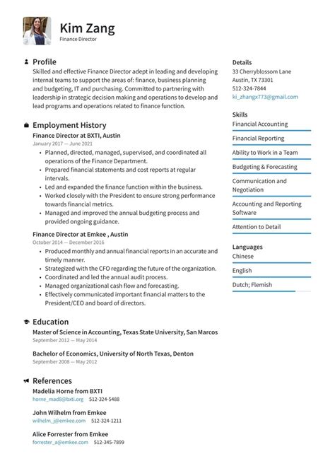Finance Resume Template Printable Word Searches