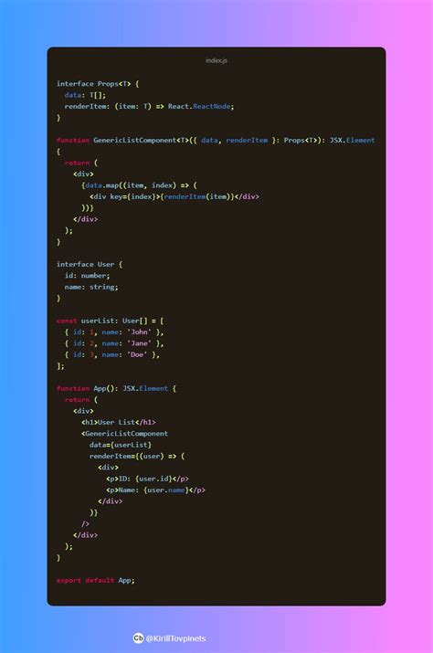 How Generic React Components Boost Front End Development Kiryl