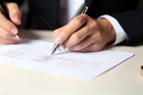 签署企业合同的商务人士高清图片下载 正版图片600379850 摄图网
