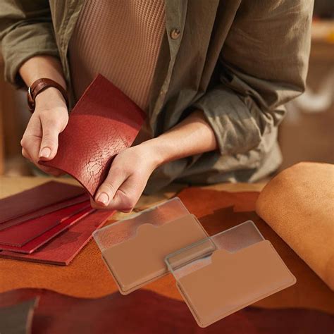 Kvmorze 2 Sets Leathercraft Glass Slicker Leather