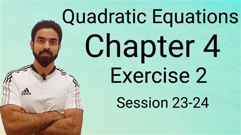 Quadratic Equations Chap4 Ex2 Class10maths Quadraticequations Chapter4 Maths Mathssolutions