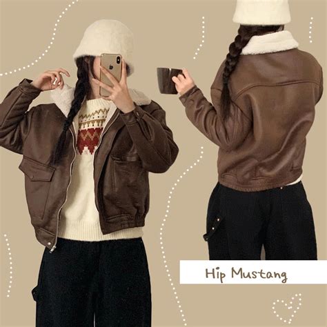 양털안감 샌드무스 스웨이드 무스탕 퍼카라 뽀글이 크롭자켓 점퍼 키작녀 아방핏 핫팩 아우터 에이블리