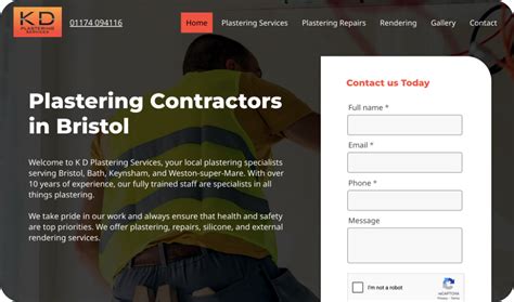 8 Smooth Examples Of Plastering Websites