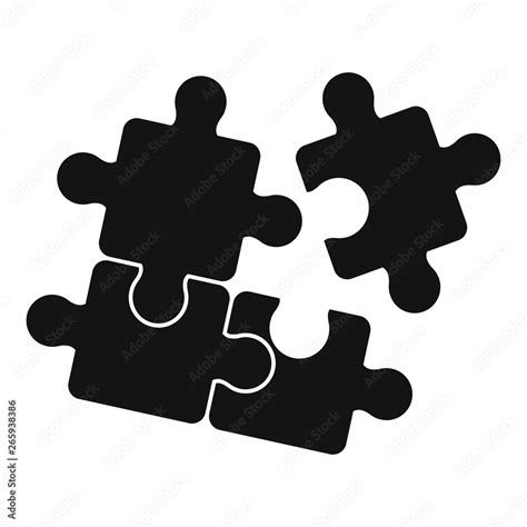 Puzzle Icon Simple Illustration Of Puzzle Vector Icon For Web Design