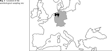 Location Of The Aerobiological Sampling Site Download Scientific Diagram
