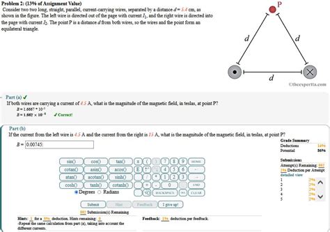 Solved Part A If Both Wires Are Carrying A Current Of Chegg Com