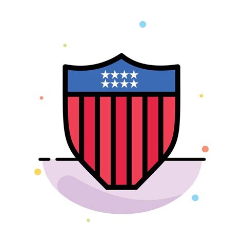 American Shield Security Usa Abstract Flat Color Icon Template 13337237 Vector Art At Vecteezy