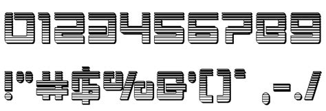 Early Warning Chrome Font
