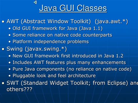 PPT GUI Development In Java Using Two Methodologies Painting And GUI