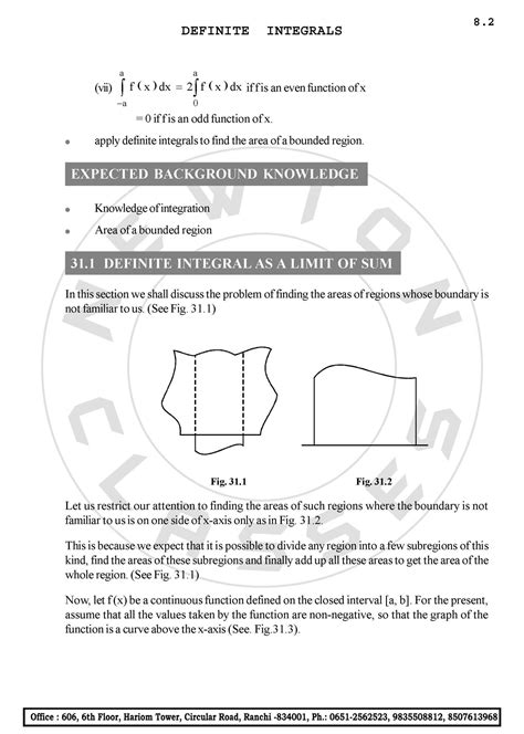 Solution Class 12 Maths Ch Definite Integrals Studypool