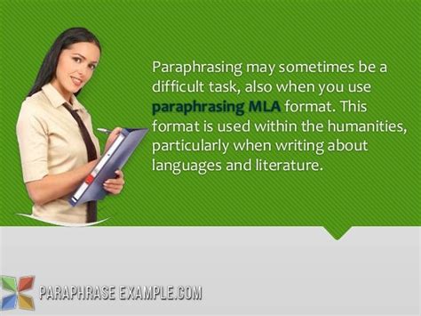 How To Paraphrase Mla Style