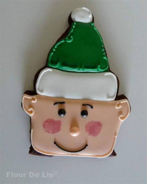 Elf Cookie Elf Cookies Christmas Cookies Fun Cookies