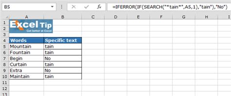 if a cell contains a certain text then put a specified text in another cell custom functions