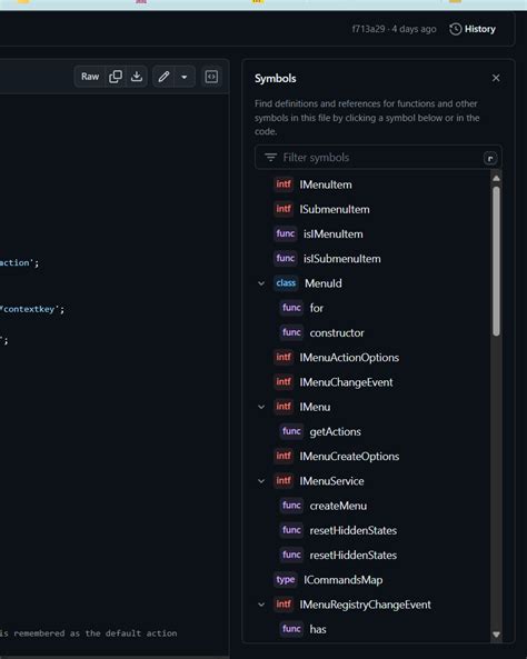 Symbol List Extension For Vscode Rvscode