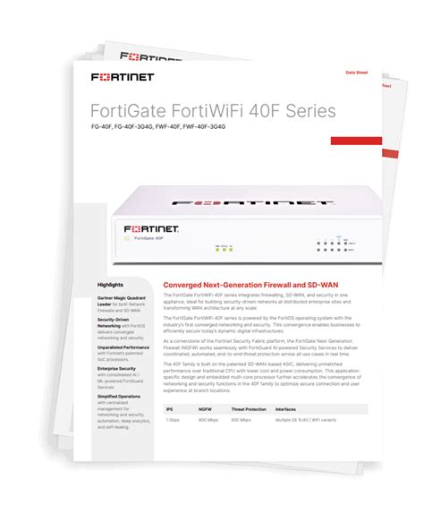 Fortigate Fortiwifi F Series Data Sheet Fortinet
