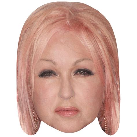 Cyndi Lauper Pink Hair Mask Celebrity Cutouts