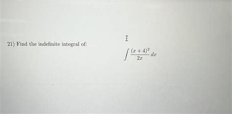 Calculus Finding Indefinite Integral Rhomeworkhelp