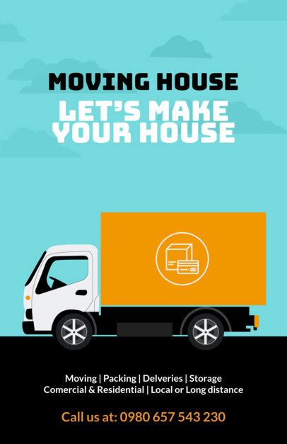 Placeit Customizable Promotional Flyer Template For Moving Companies