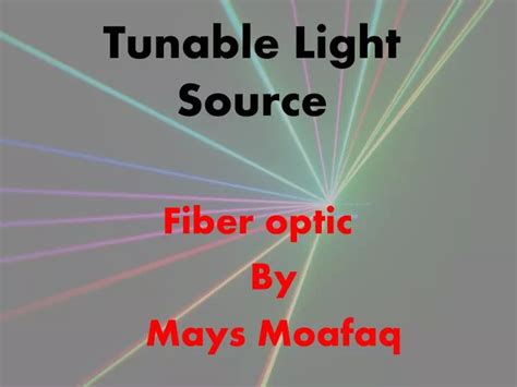 PPT Tunable Light Source PowerPoint Presentation Free Download ID 2392273