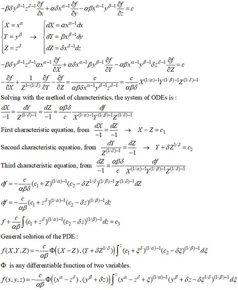 Partial Differential Equations Is It Possible To Find A Multivariate