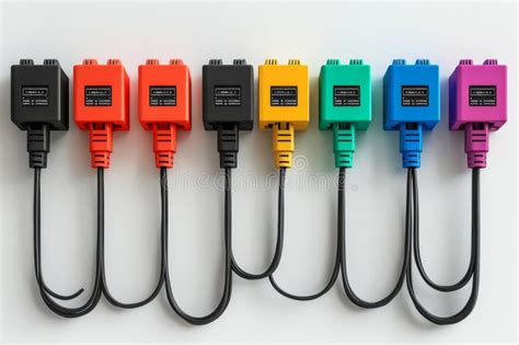 Collection Of Multicolored Hdmi Cables With Neatly Aligned Connectors Representing Versatile