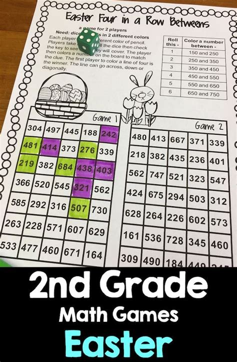Easter Math Games For Second Grade Fun Easter Math Activities Easter Math Games Easter Math