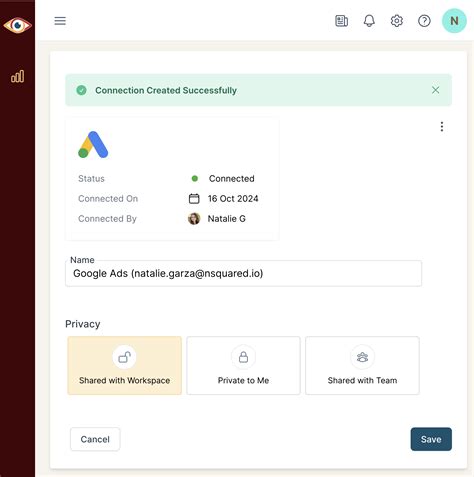 Google Ads Connection BlinkMetrics