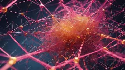 Premium Ai Image 3d Render Of An Abstract Network Communications Background With Plexus Design