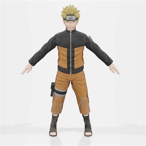 Naruto 3d Model Blender Tạo Hình Nhân Vật Manga Đẹp Nhất Trong Blender