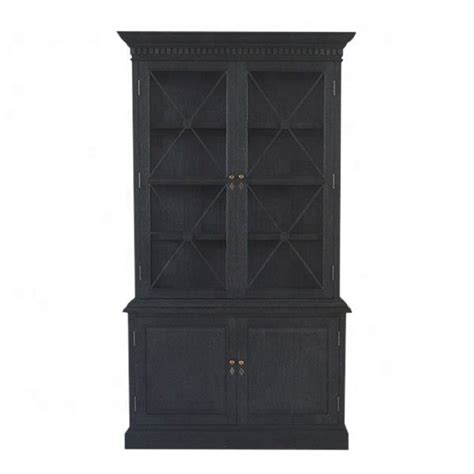 Antique Style Glazed Solid Wood Kitchen Cabinet Hutch Hoolnn