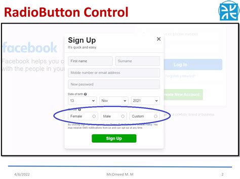 Radiobutton Control Ppt