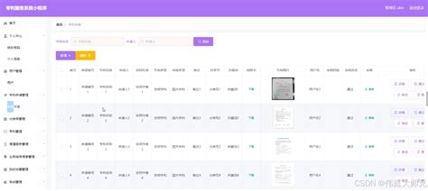 专利服务系统平台个人专利服务系统基于java和小程序的专利服务系统设计与实现源码数据库文档 技术栈