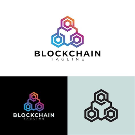 Design Des Blockchain Logos Kostenlose Vektoren Und Psd Zum Download