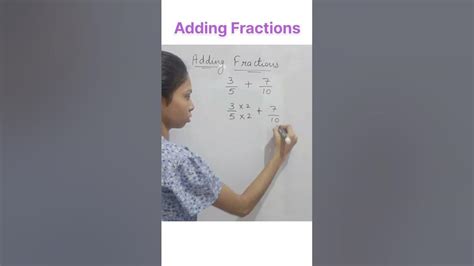 How To Add Fractions Addition Of Fractions Addfractions
