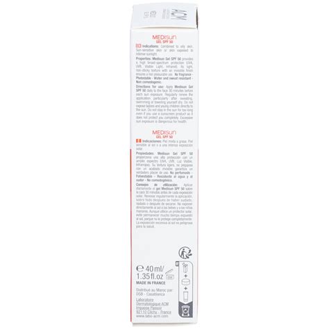 ACM Médisun Gel SPF 50 40 ml Redcare Pharmacie