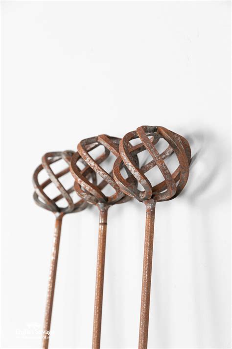 Cage Pin Rusted Metal Plant Support Stakes