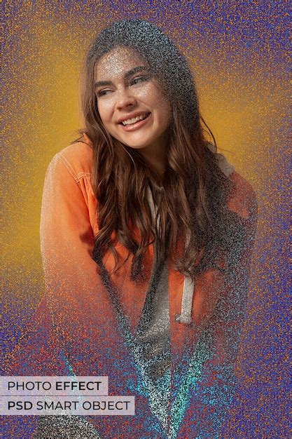 Free Psd Noise Gradient Photo Effect