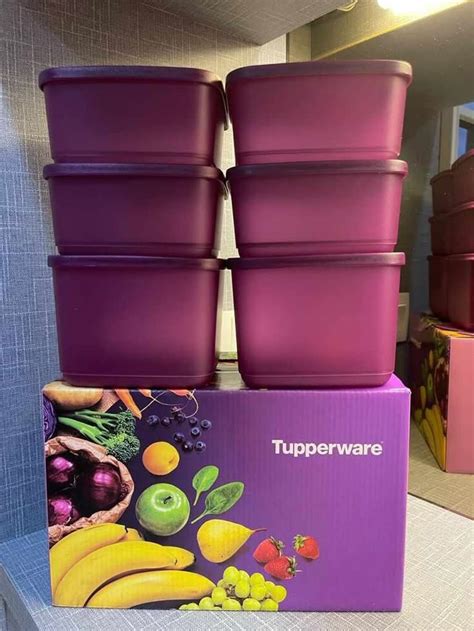 Purple Tupperware Containers For Organizing Kitchen Accessories