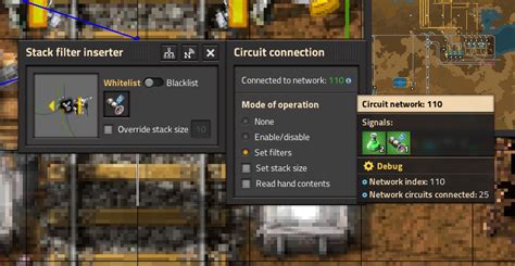 Which Signal Is Selected By Stack Filter Inserter R Factorio
