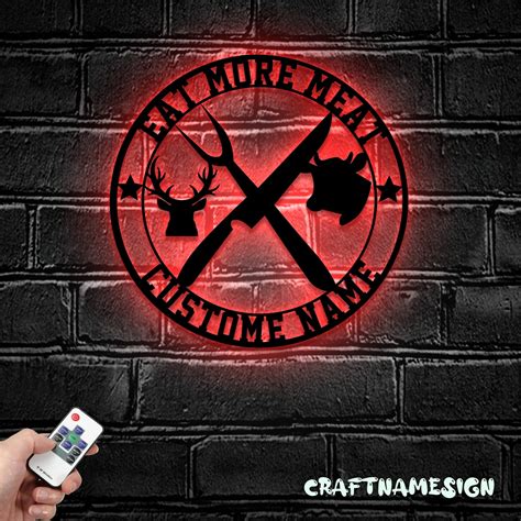 Craftnamesign Custom Camera Metal Wall Art Led Light Photographer Name Sign Art Photography