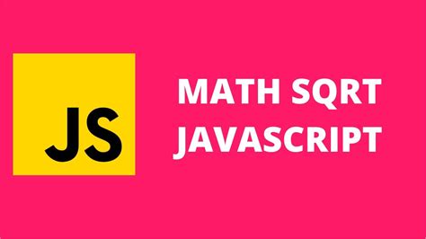 Math Sqrt Javascript Youtube