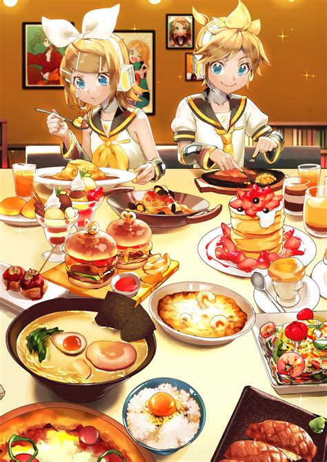 Hatsune Miku Kagamine Rin And Kagamine Len Vocaloid And 1 More