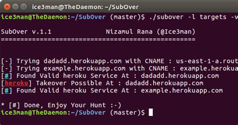 subover v1 1 1 a powerful subdomain takeover tool pentesttools